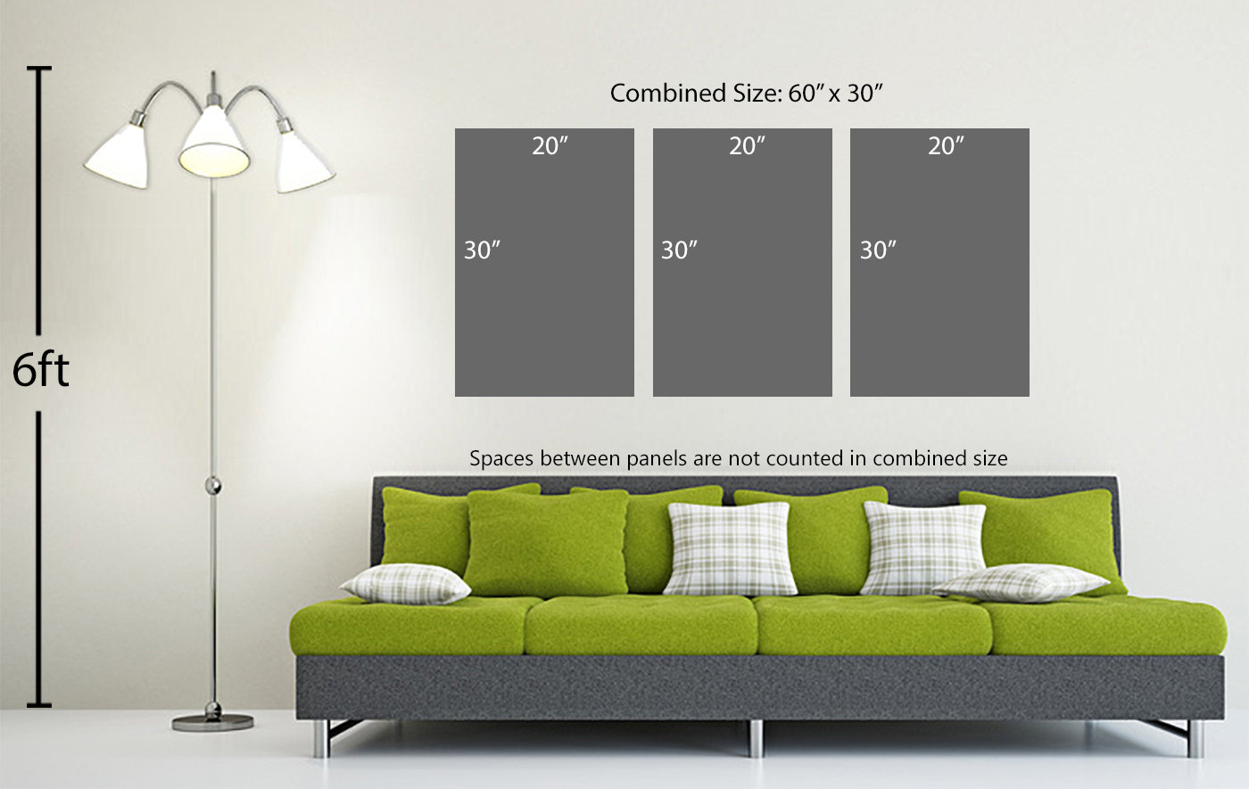 Blue Earth From Space, Metal Print Wall Art, 3 Panel Split, Triptych Wall Art, 60x30 ...