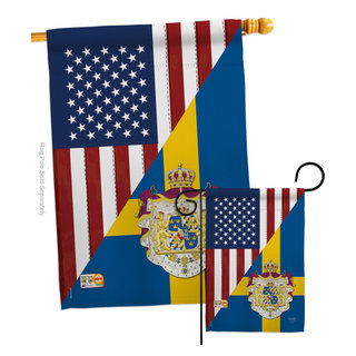 US Sweden Friendship Flags of the World US Friendship Flags Set, 28" X ...