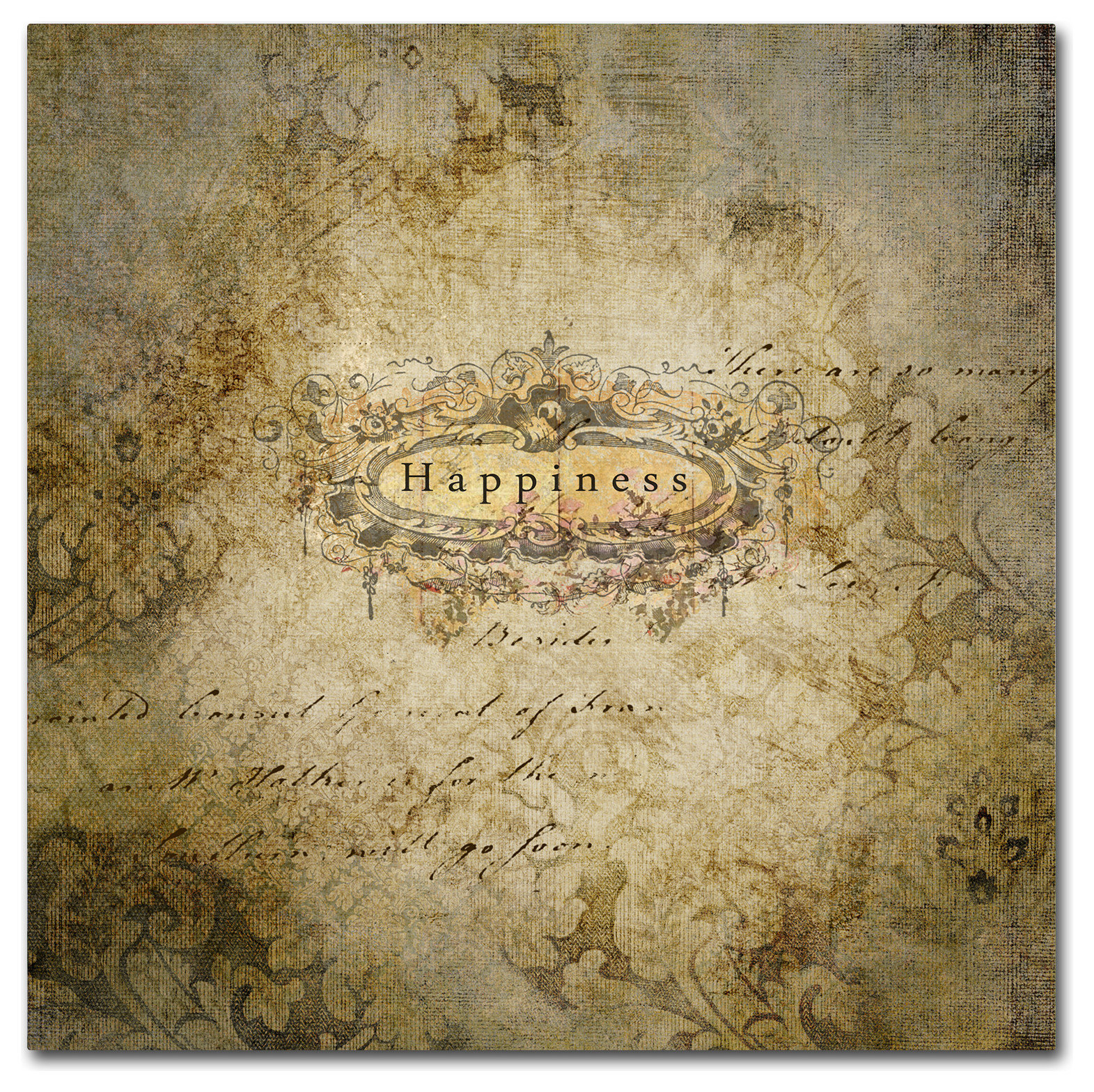Marcee Duggar 'Happiness Lighted Wallpaper' Canvas Art, 24"x 24 ...