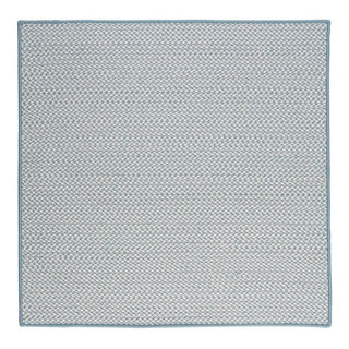Colonial Mills Outdoor Houndstooth Tweed Rug, Blue, 4x4 - Transitional ...