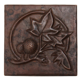 Pig Design Hammered Copper Tile, 10x10 - Traditional - Wall And Floor ...
