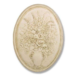 Rococo Floral Wall Plaque, Spring and Summer Scultpure - Traditional ...