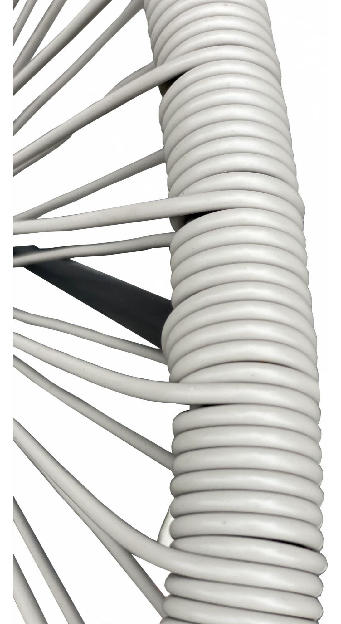 Set of Two Gray Mod Indoor Outdoor String Chairs - Beach Style ...