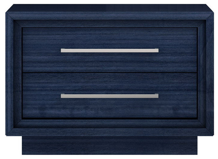 Alexander Nightstand, Blue - Contemporary - Nightstands And Bedside ...