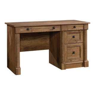 Sauder Palladia Engineered Wood Computer Desk in Vintage Oak ...
