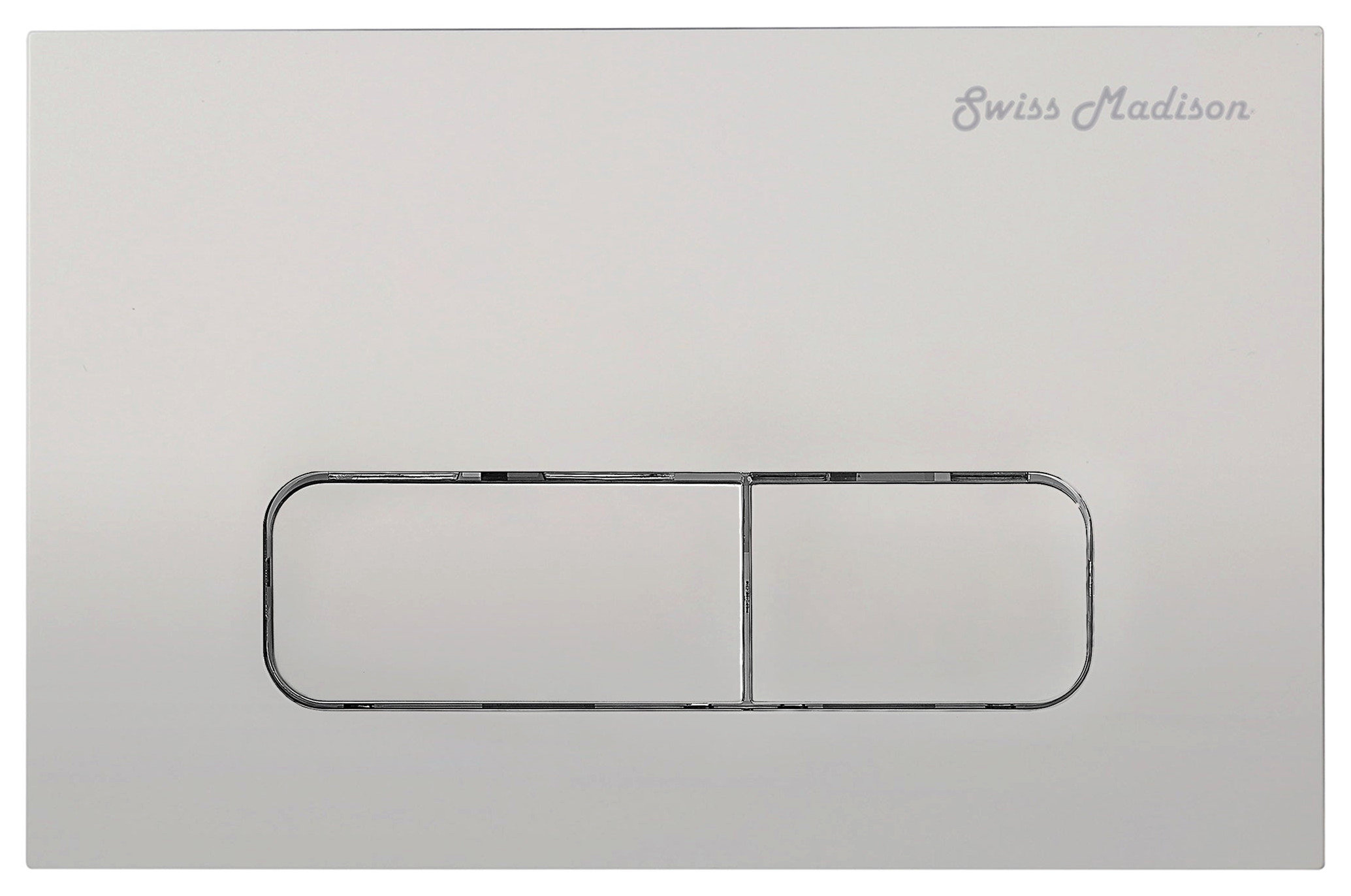 Wall Mount Dual Flush Actuator Plate with Rectangle Push Buttons in ...