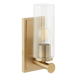 Juniper Transitional Wall Mount, Aged Brass - Transitional - Wall ...