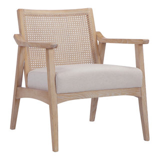 Jac Lounge Chair Boucle White - Tropical - Armchairs And Accent Chairs ...