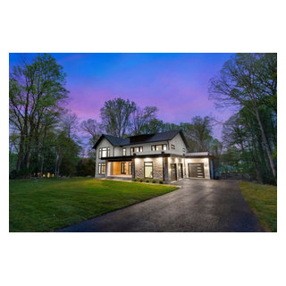 Front Exterior - Side View (Night) - Modern - Exterior - DC Metro - by ...