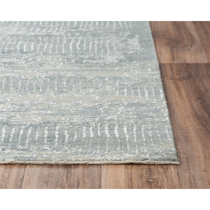 Alora Decor Aurora 10' x 13' Abstract Gray/Gray Hybrid Area Rug, 8' x ...