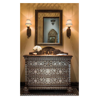 Spanish Colonial Revival II - Mediterranean - Powder Room - San ...