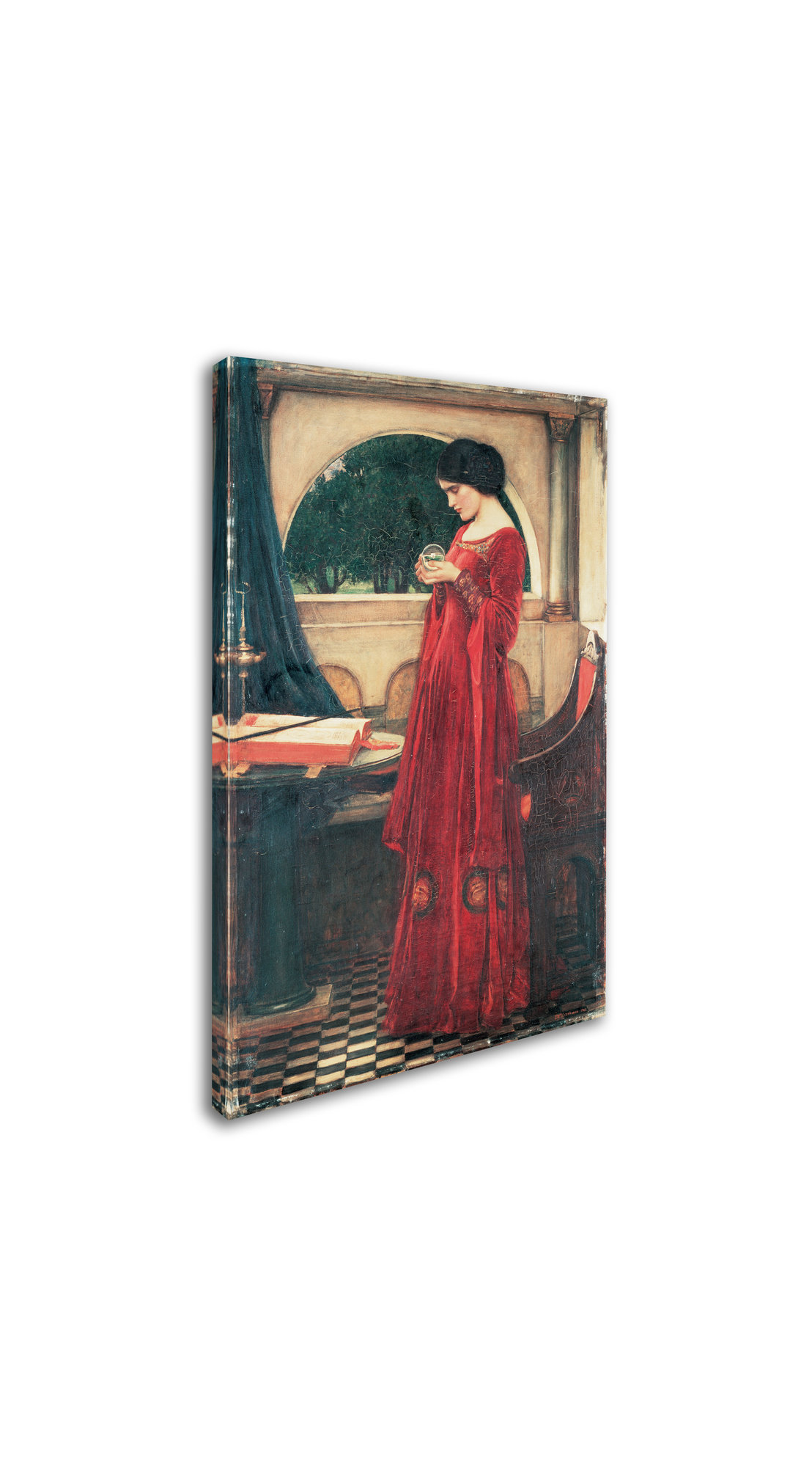 John William Waterhouse 'The Crystal Ball' Canvas Art, 47"x30 ...
