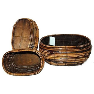 Natural 2-Piece Terra-Cotta Fallen Pot Set - Contemporary - Outdoor ...