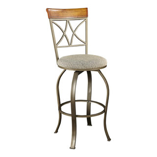 Hamilton Swivel Bar Stool - Contemporary - Bar Stools And Counter ...