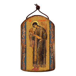 Icon Saint Gabriel The Archangel Wooden Ornament - Traditional ...