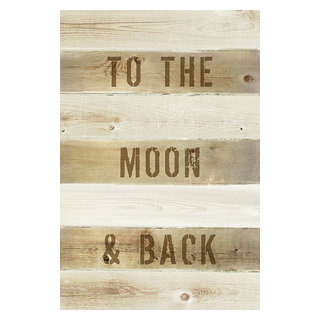 To The Moon And Back, Motivational Poster, 12" x 18" - Contemporary ...