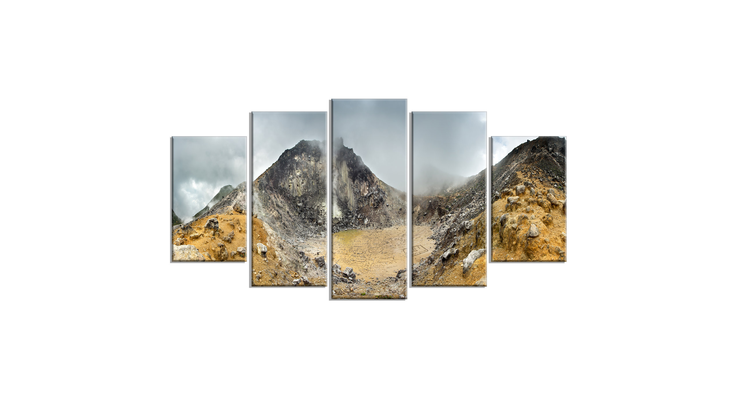 "Volcano Panorama With Dramatic Sky" Metal Wall Art, 60"x32 ...