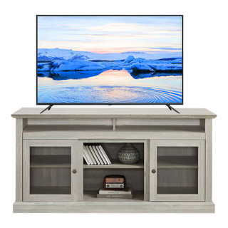 TV Stand Modern Entertainment Console for TV Up to 70", Stone Gray ...