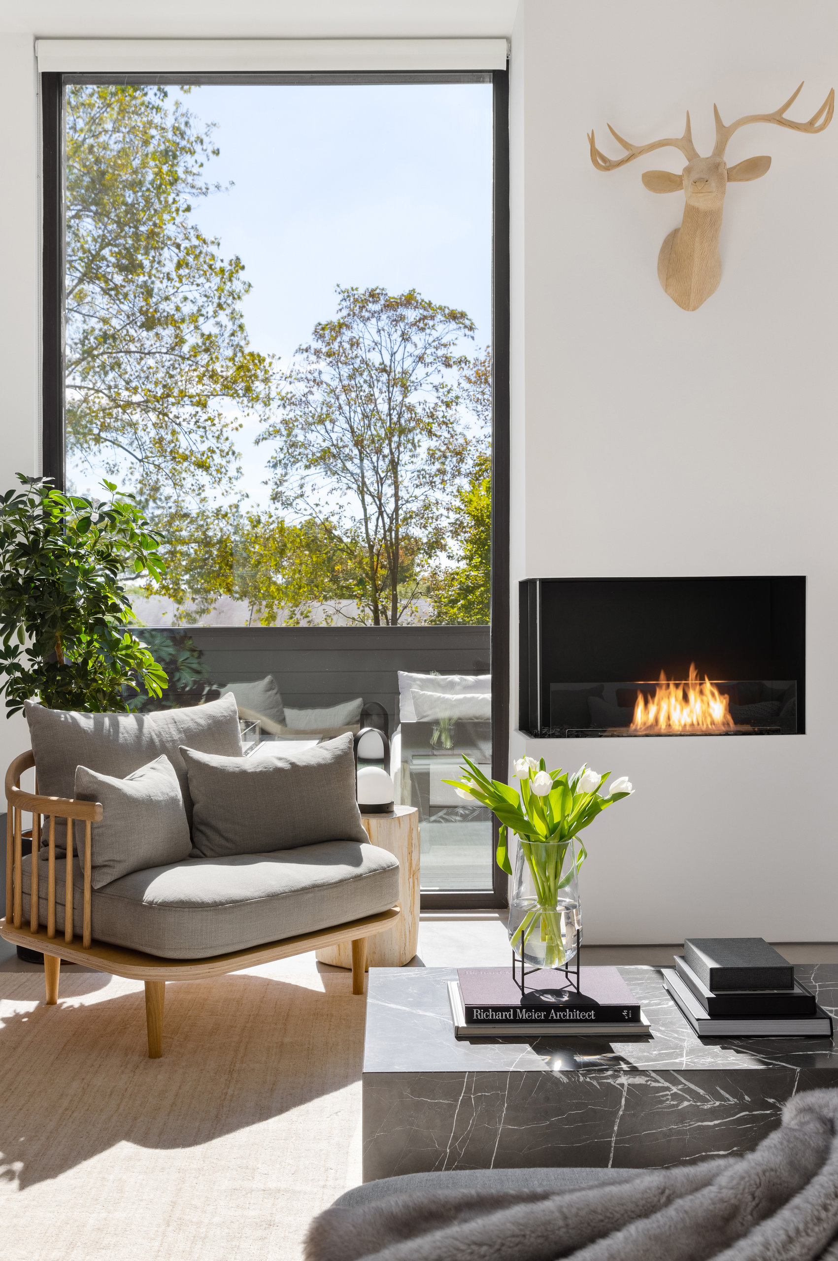 EcoSmart™ Flex 32LC Left Corner Fireplace - Wall-Mounted Ethanol Fire ...