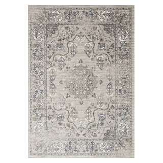 Loloi Joaquin Joa-02 Vintage and Distressed Rug, Dove and Gray, 5'3"x7 ...