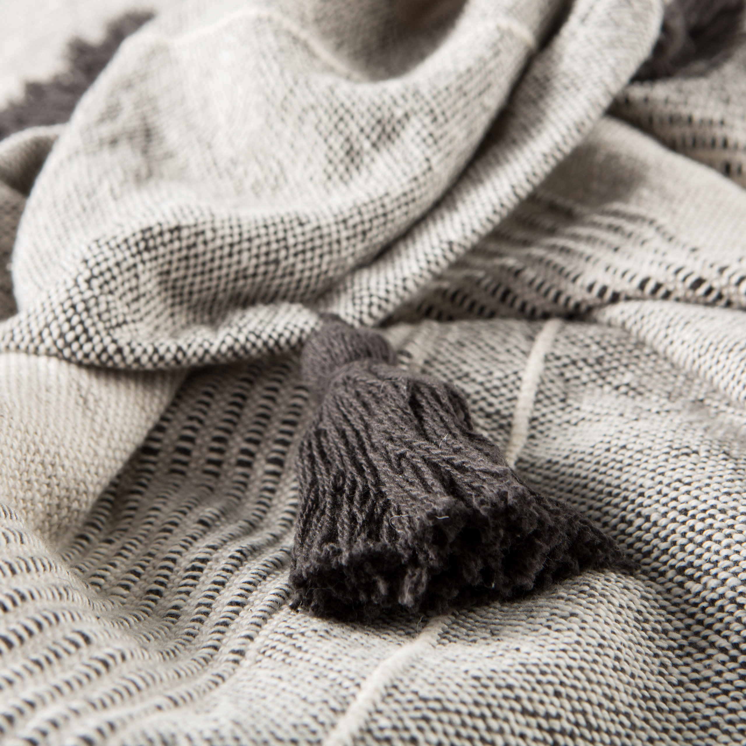 Jaipur Living Sur Striped Gray/Ivory Throw - Contemporary - Throws - by ...