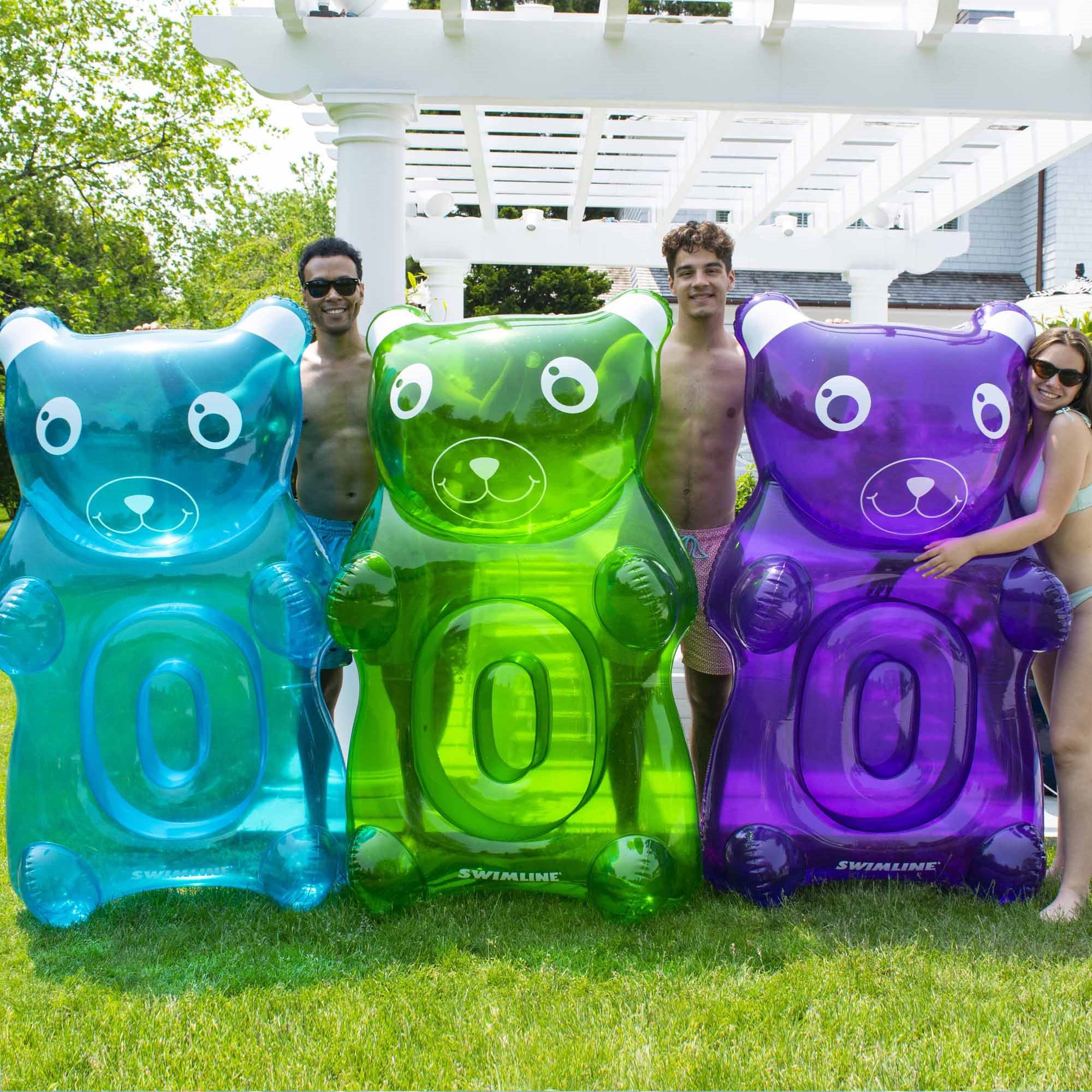 60" Purple Gummy Bear Swimming Pool Float - Modern - Pool Toys And ...