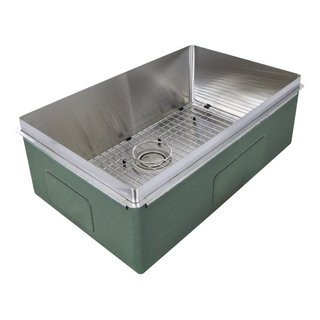 Transolid TRS_RSB291810 Rimless 29" Undermount Single Basin ...