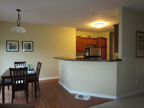 Bar Height or Counter Height peninsula