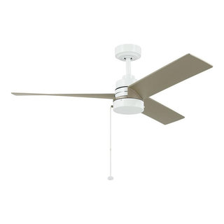 Spyn Lite 52 in. Indoor Ceiling Fan, White - Transitional - Ceiling ...
