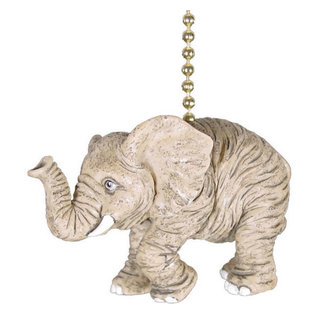 African Safari Elephant Nursery Porch Ceiling Fan Pull - Tropical ...