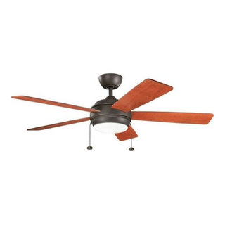 Kichler Lighting 330174OZ Starkk - Ceiling Fan with Light Kit - 13.75 ...
