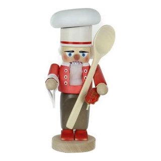Steinbach Chubby Nutcracker Collection, Chef Nutcracker with Wooden Spoon, 12" - Traditional ...