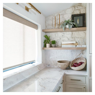 Calacatta Capixaba Marble Kitchen - Modern - Kitchen - Phoenix - by ...