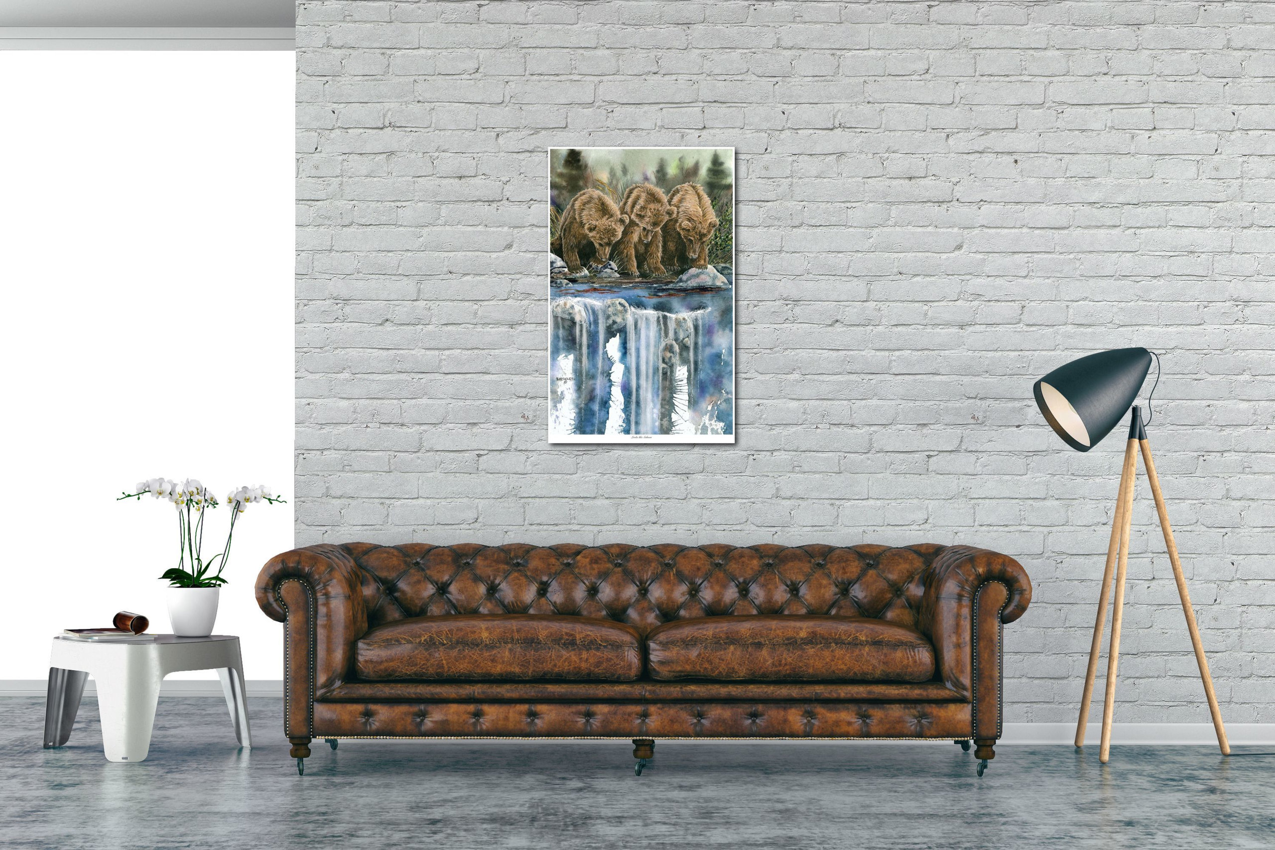 by Artist Dave Bartholet Looks Like Salmon Art Print, 24"x36" - Rustic ...