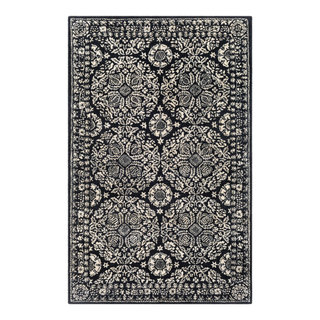 Surya Smithsonian SMI-2167 5'x8' Rug, Black/Khaki/Ivory - Traditional ...