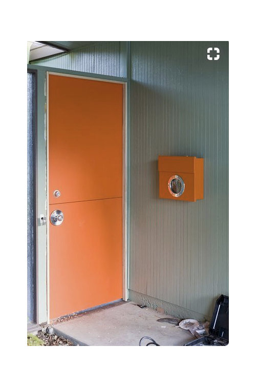 A bright orange front door | Houzz Forum