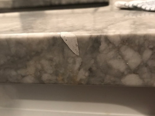 Granite install crack and fill