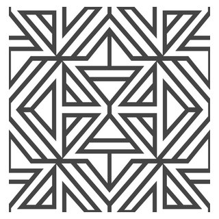 Black Linear Peel and Stick Wallpaper, Sample, Swatch - Contemporary ...