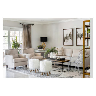 Devonshire Country Estate - Transitional - Living Room - Los Angeles ...