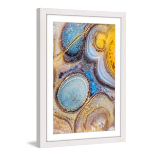 "Geode Cells" Framed Art Print, 12"x18" - Contemporary - Prints And ...