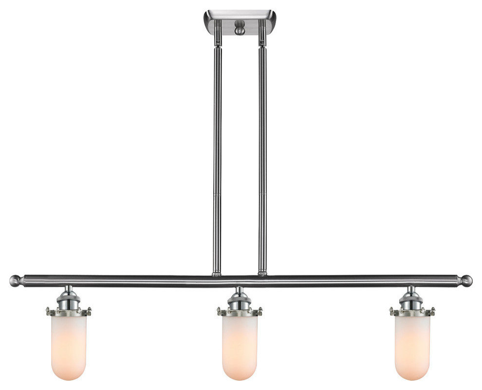 Innovations Kingsbury 3-Light Island Light, Brushed Satin Nickel ...