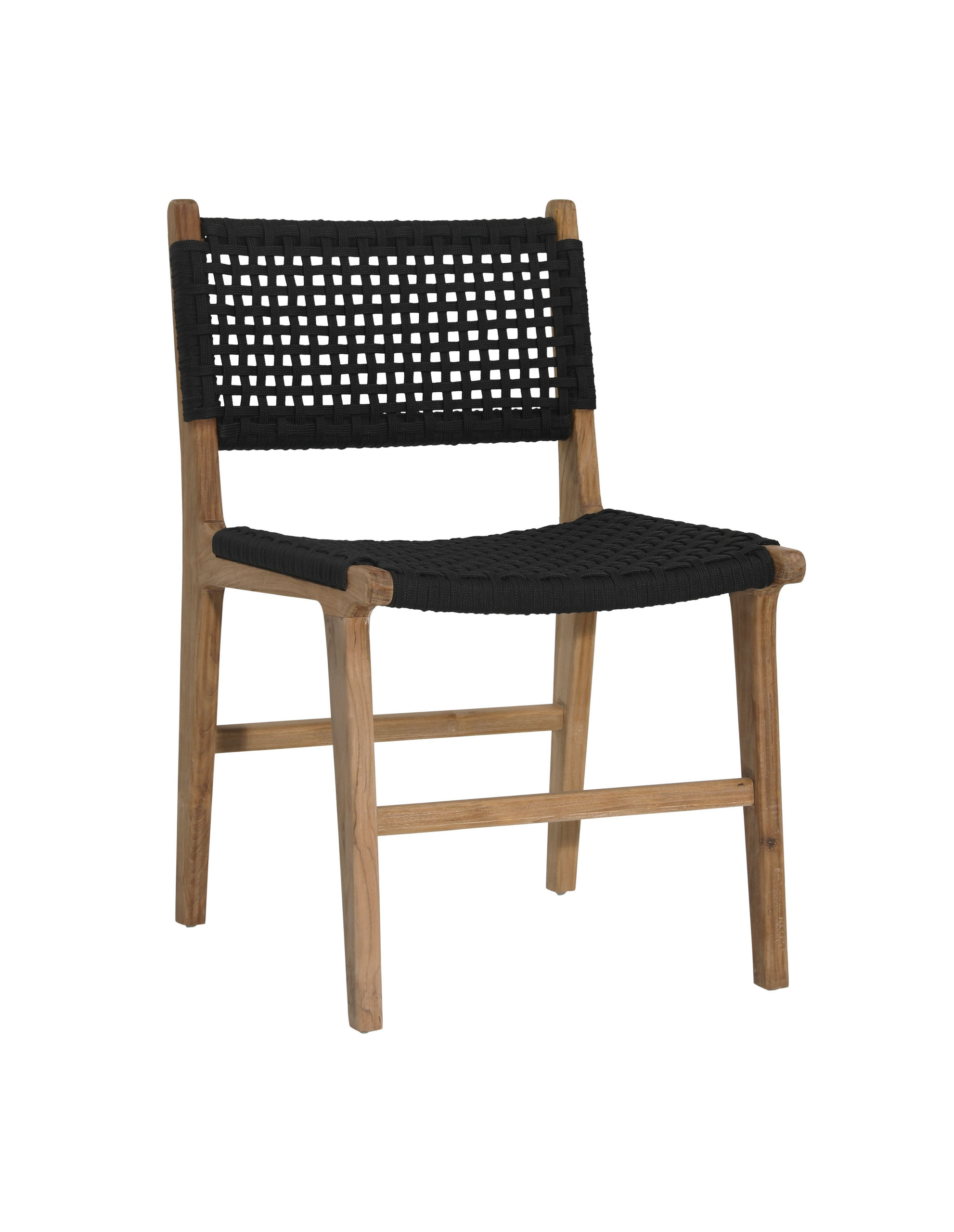 Avid Teak Dining Chair, Black - Beach Style - Dining Chairs - by Karina ...