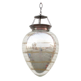 Silver Pear Shaped Lamp - Mediterranean - Pendant Lighting - by De-cor ...