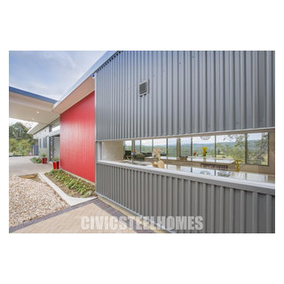 Chuwar riverfront - Contemporary - Exterior - Brisbane - by Civic Steel ...