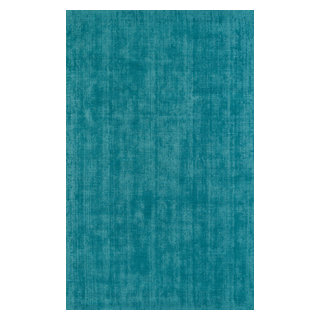 Addison Garrett Solid Peacock Accent Rug, Peacock, 5" x 7"6 ...