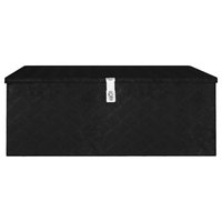 Vidaxl Storage Box Black 39.4"x21.7"x14.6" Aluminum - Garage And Tool ...