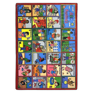 Kid Essentials, Early Childhood Abc Feelings Rug, 10'9"X13'2", 10'9"x13 ...