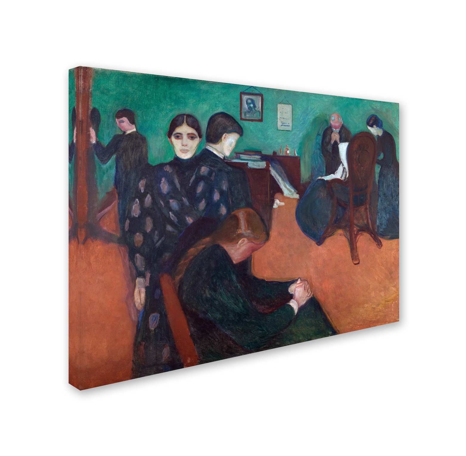 Edvard Munch 'Death In The Sickroom' Canvas Art, 24"x18" - Traditional ...