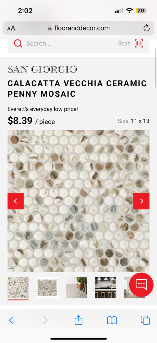 grout color for zellige oat tile?