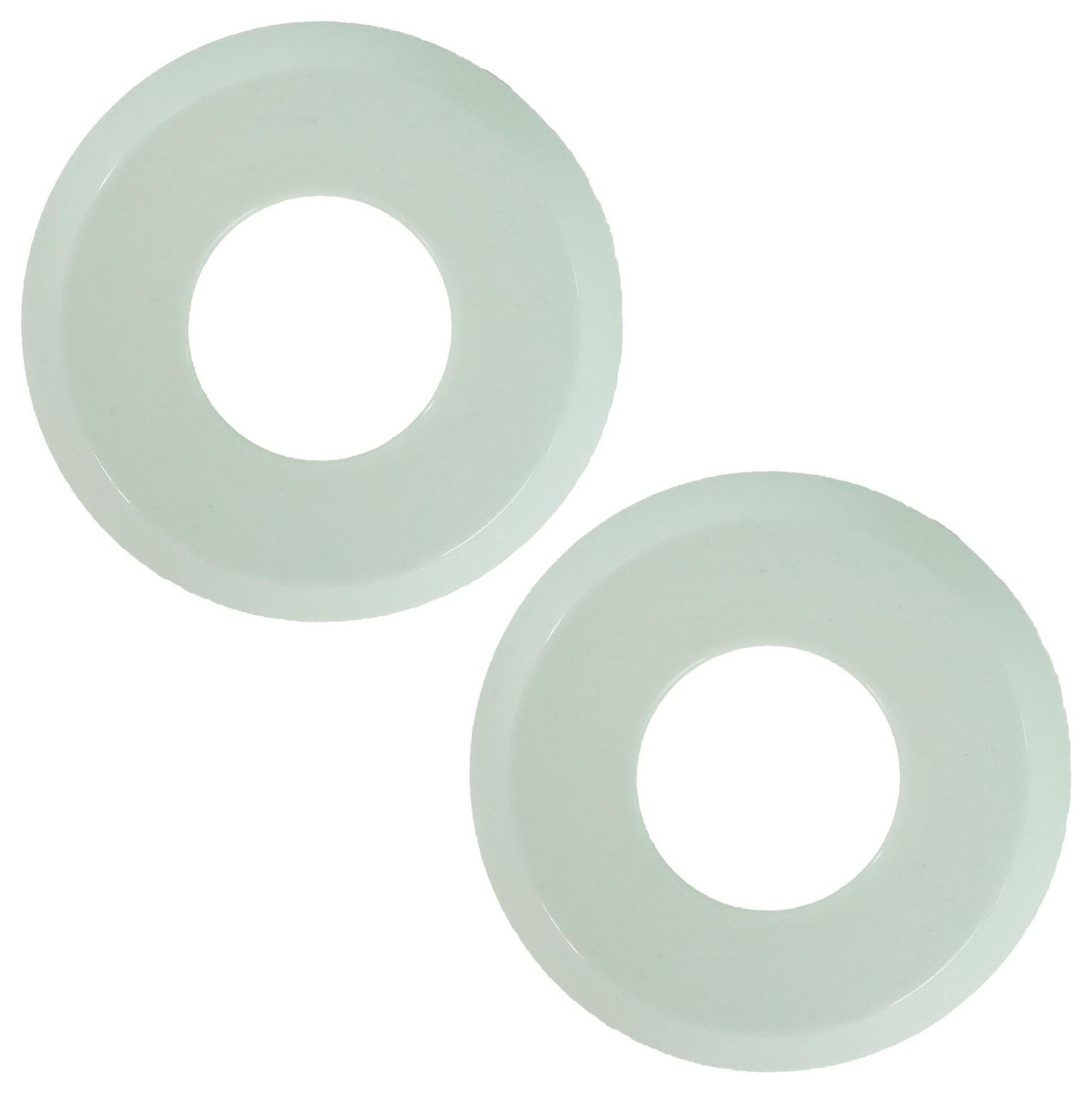 Set of 2 White Escutcheon for D48mm Pool Handrails - Contemporary - Hot ...